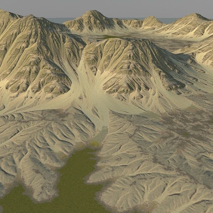 3D model Gamelevel Terrain HL1 VR / AR / low-poly MAX OBJ 3DS FBX C4D ...