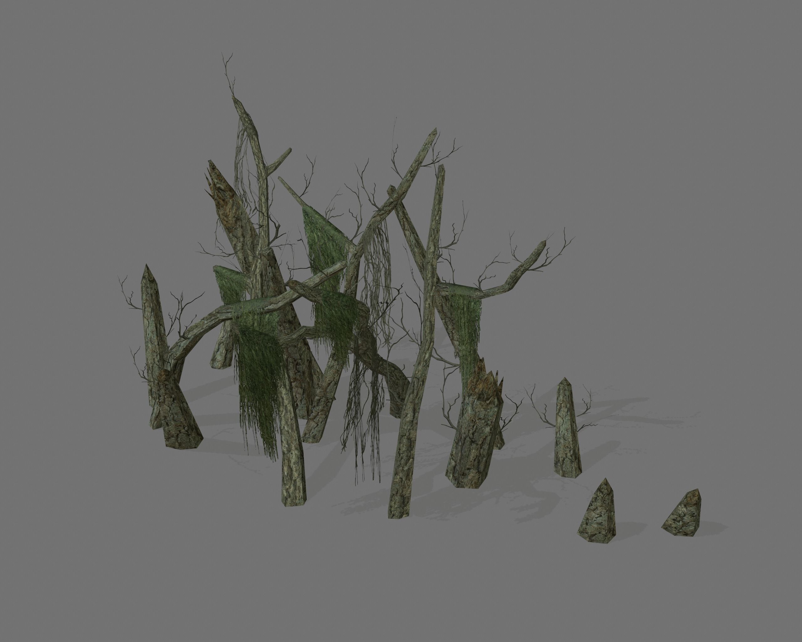 3D model Nature Assets - Swamp Trees VR / AR / low-poly | CGTrader