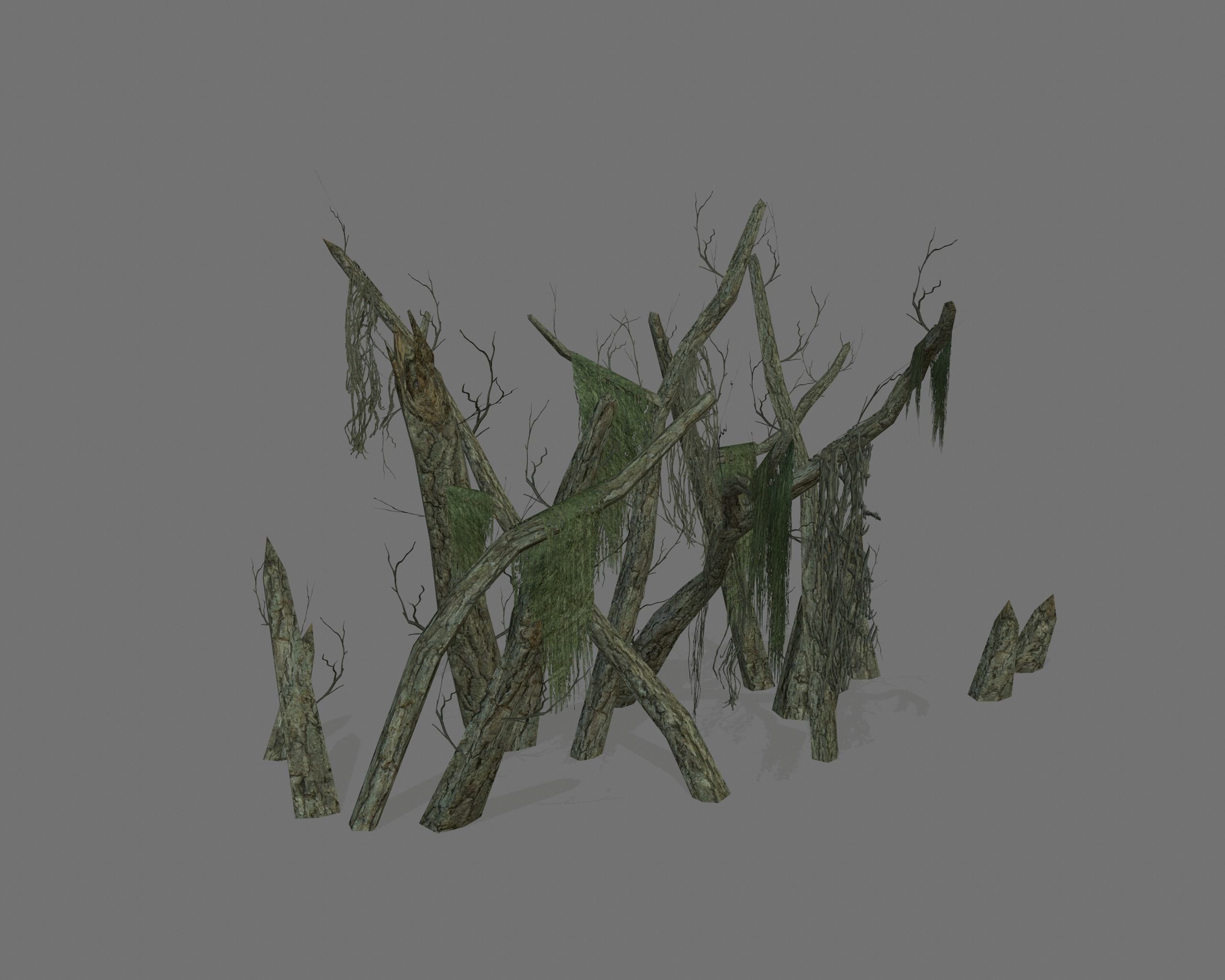 3D model Nature Assets - Swamp Trees VR / AR / low-poly | CGTrader