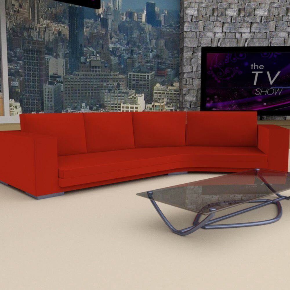 Daytime Tv Talk Show Set 3d Model Rigged Cgtrader