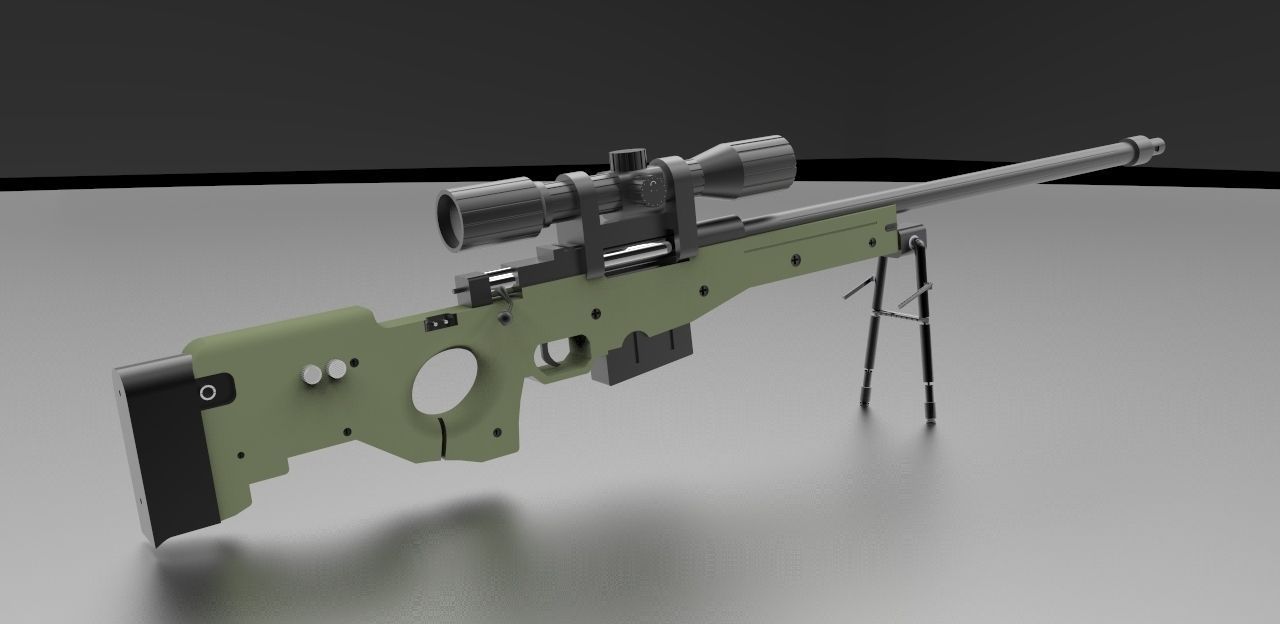 Arctic Warfare Magnum free 3D model | CGTrader