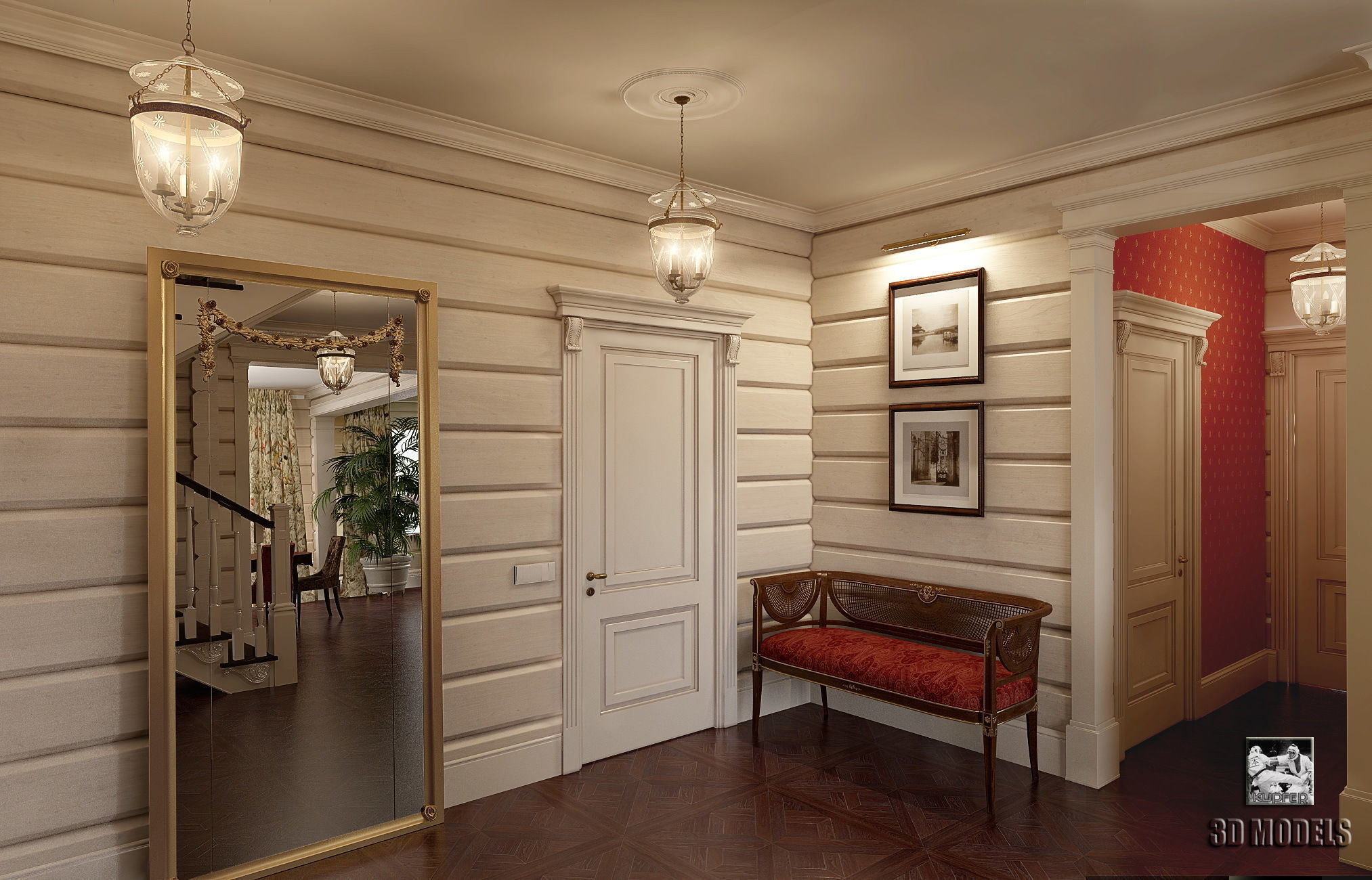 Big House Interior Scene 3D model | CGTrader