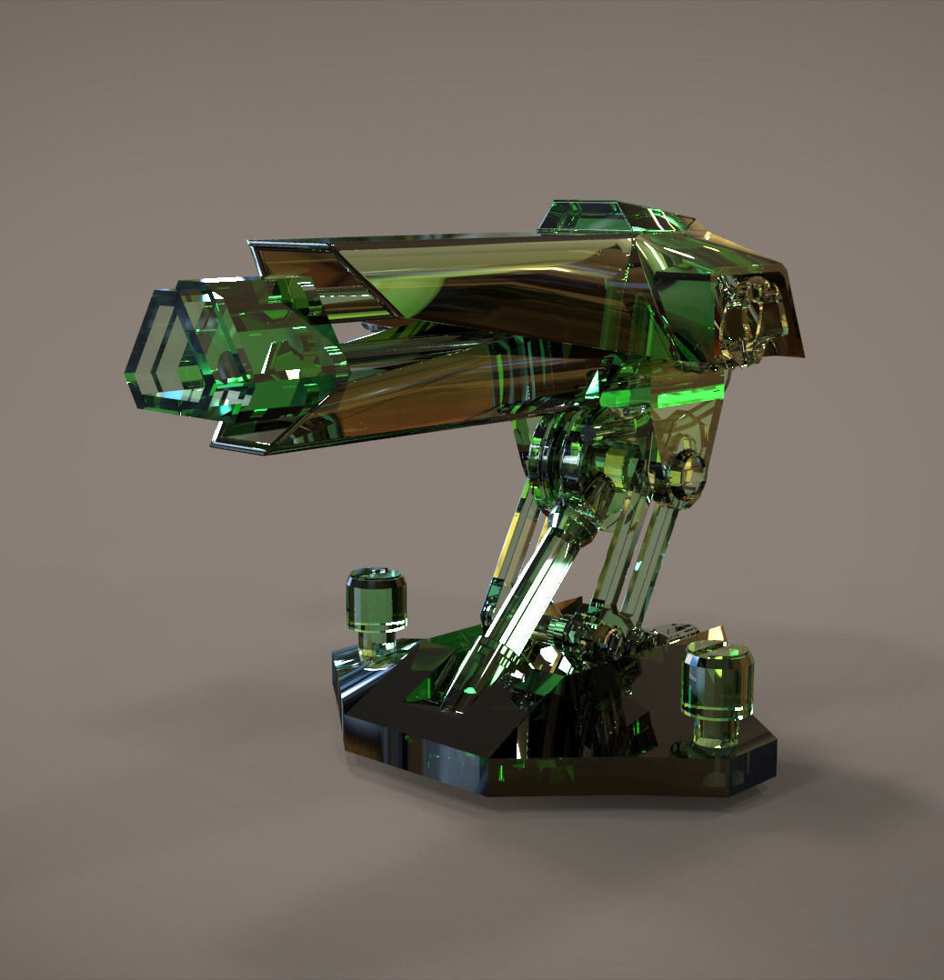 Turret Gun 3D model | CGTrader