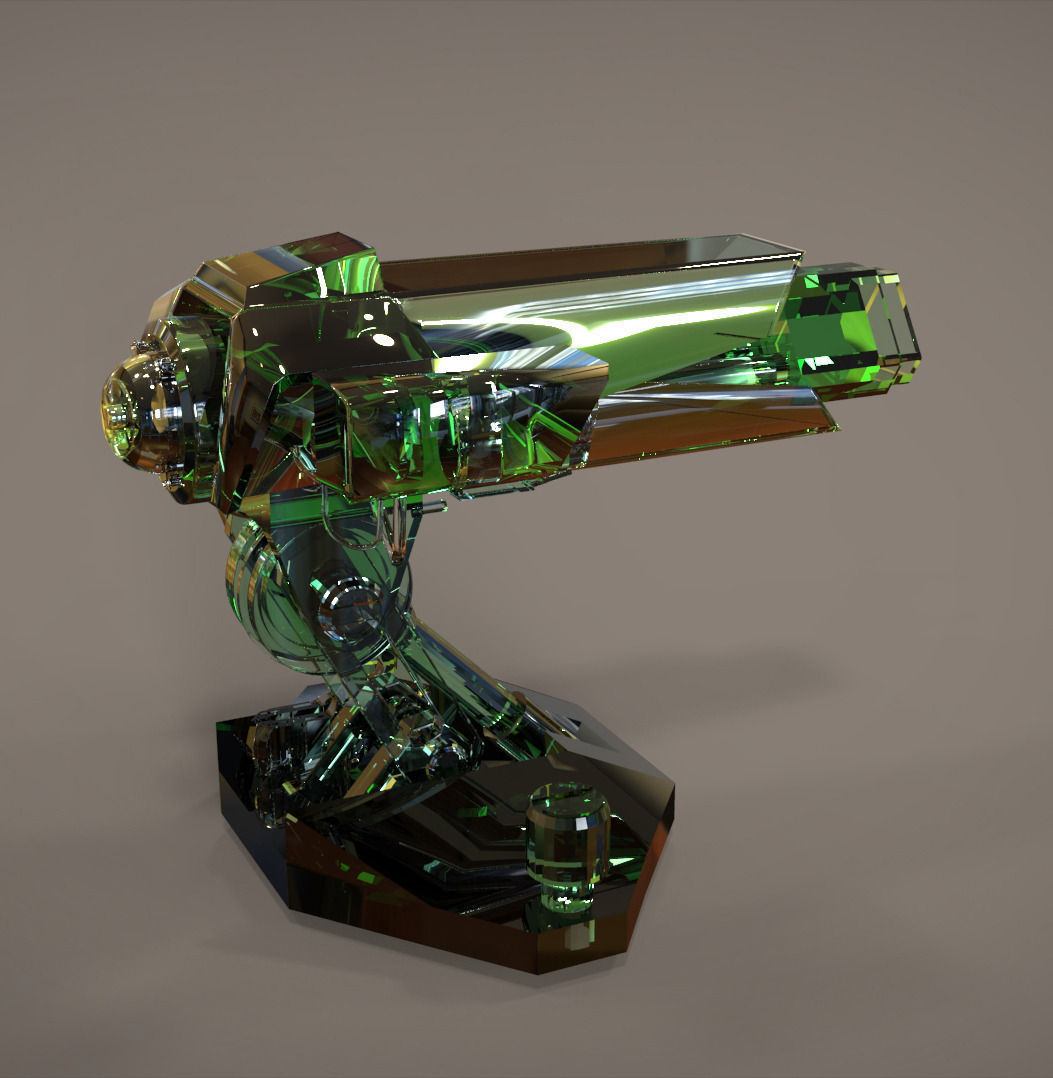 Turret Gun 3D model | CGTrader