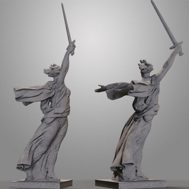 Rodina Mat Sculpture 3D model | CGTrader
