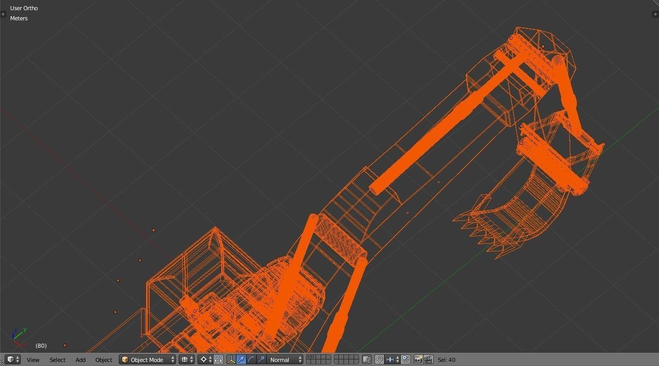 3D model Hydraulic Excavator Lowpoly - Heavy Machinery Equipment VR ...