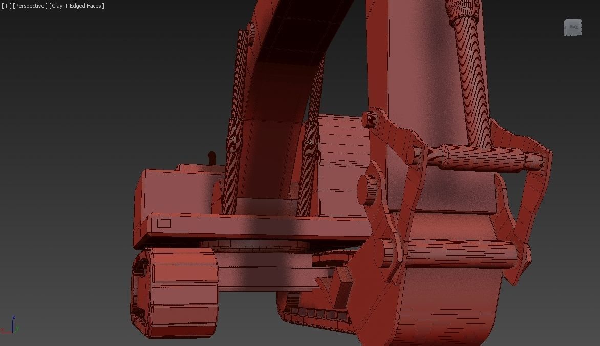 3D model Hydraulic Excavator Lowpoly - Heavy Machinery Equipment VR ...