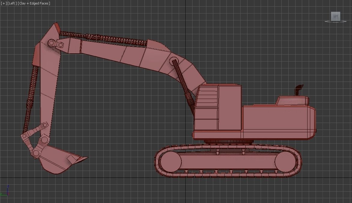 3D model Hydraulic Excavator Lowpoly - Heavy Machinery Equipment VR ...