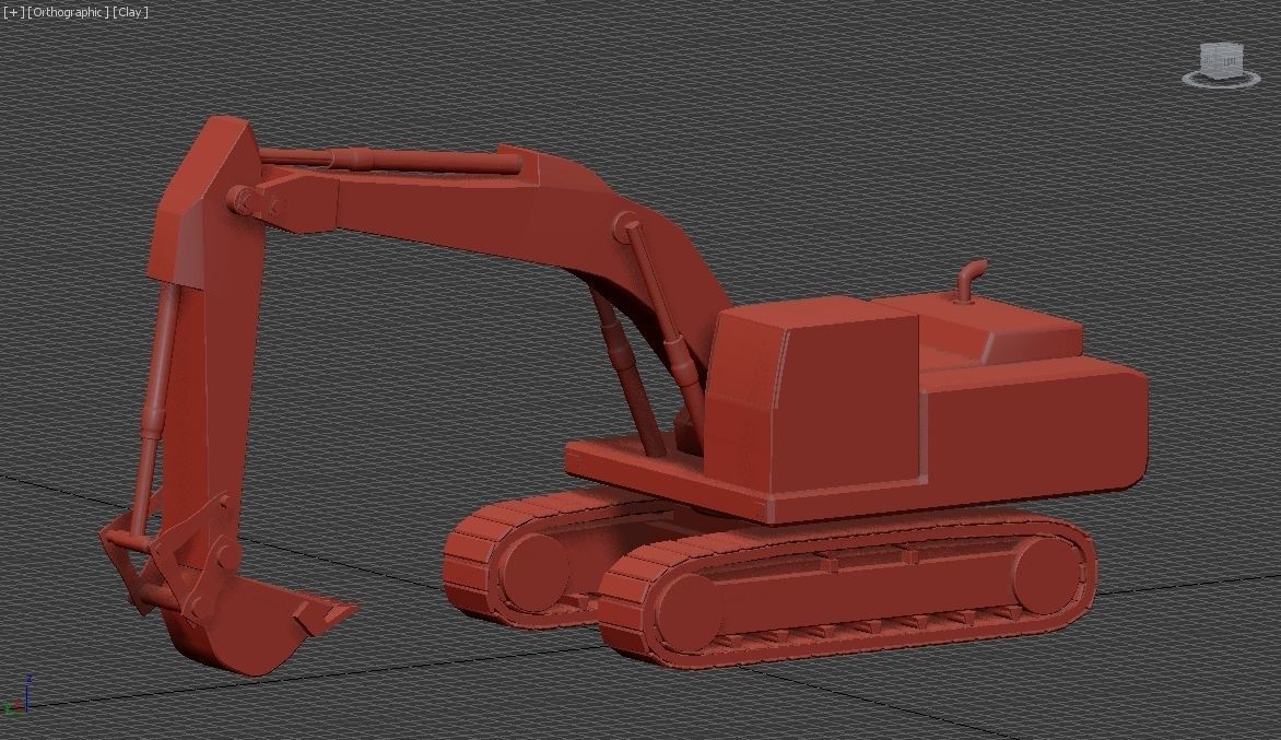 3D model Hydraulic Excavator Lowpoly - Heavy Machinery Equipment VR ...