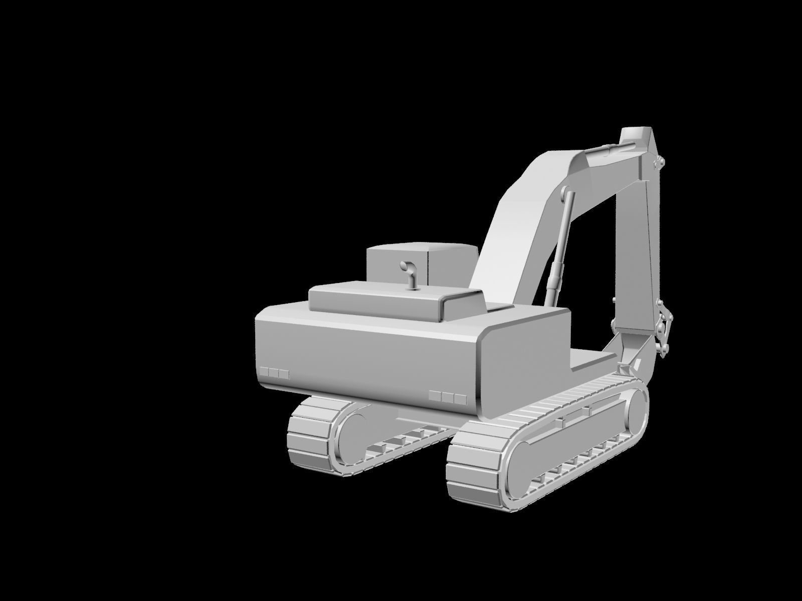 3D model Hydraulic Excavator Lowpoly - Heavy Machinery Equipment VR ...