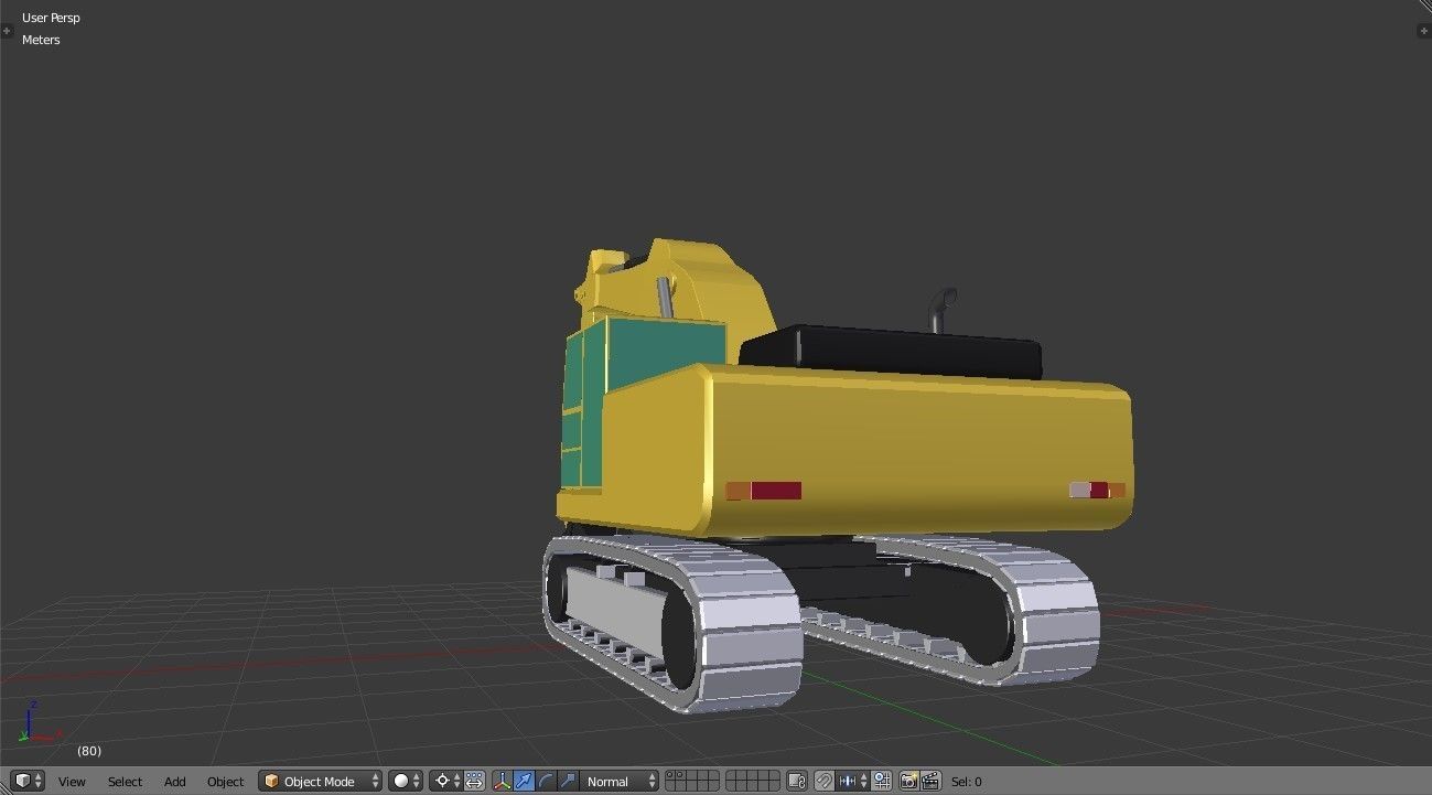 3D model Hydraulic Excavator Lowpoly - Heavy Machinery Equipment VR ...