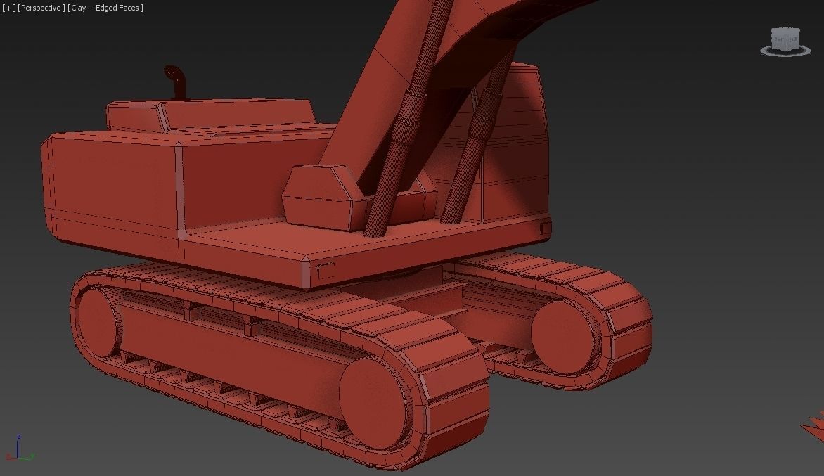 3D model Hydraulic Excavator Lowpoly - Heavy Machinery Equipment VR ...