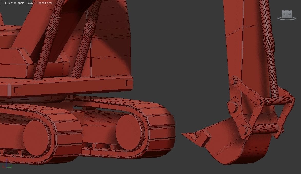 3D model Hydraulic Excavator Lowpoly - Heavy Machinery Equipment VR ...