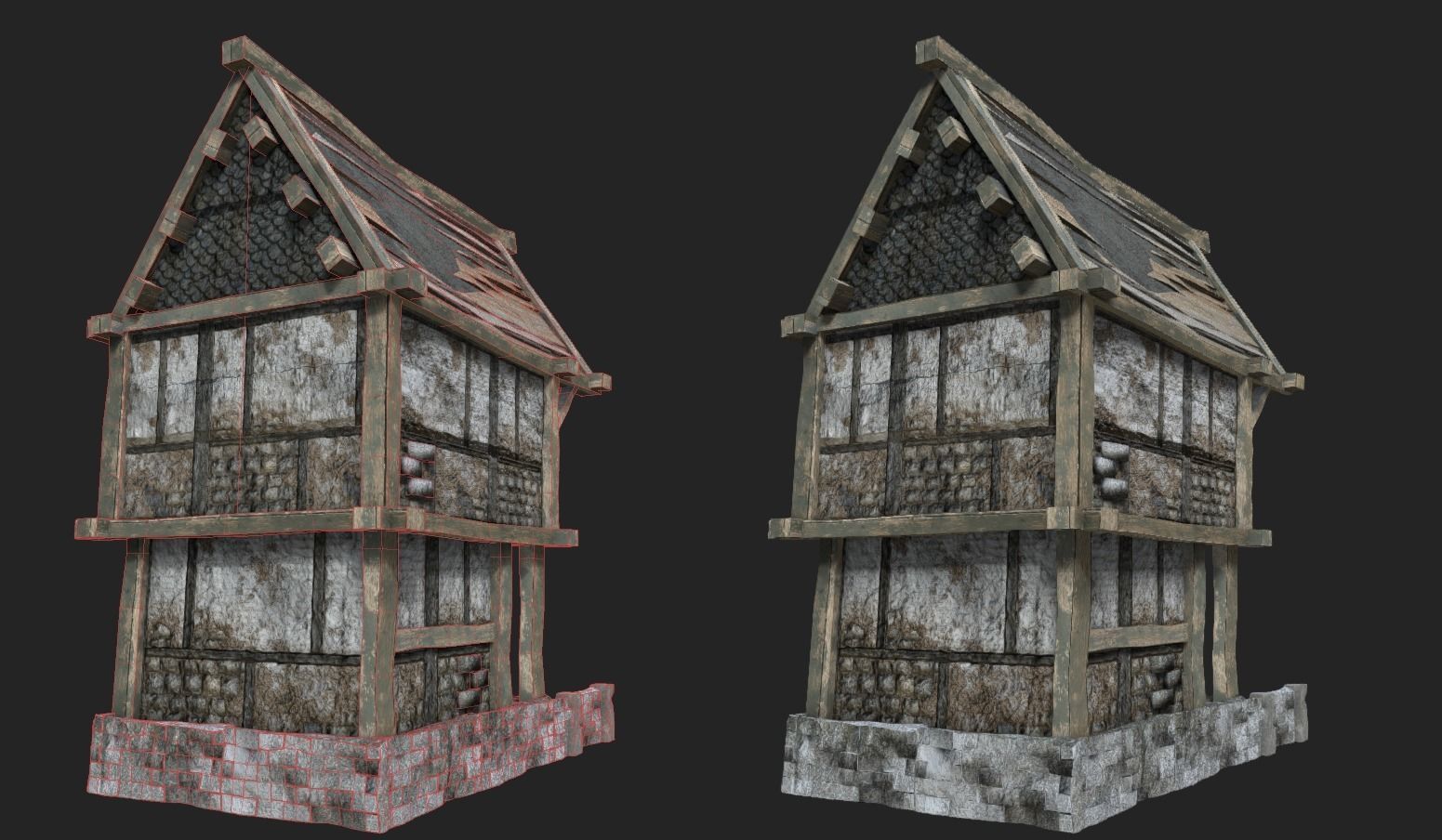3D model Old Medieval Tavern VR / AR / low-poly | CGTrader