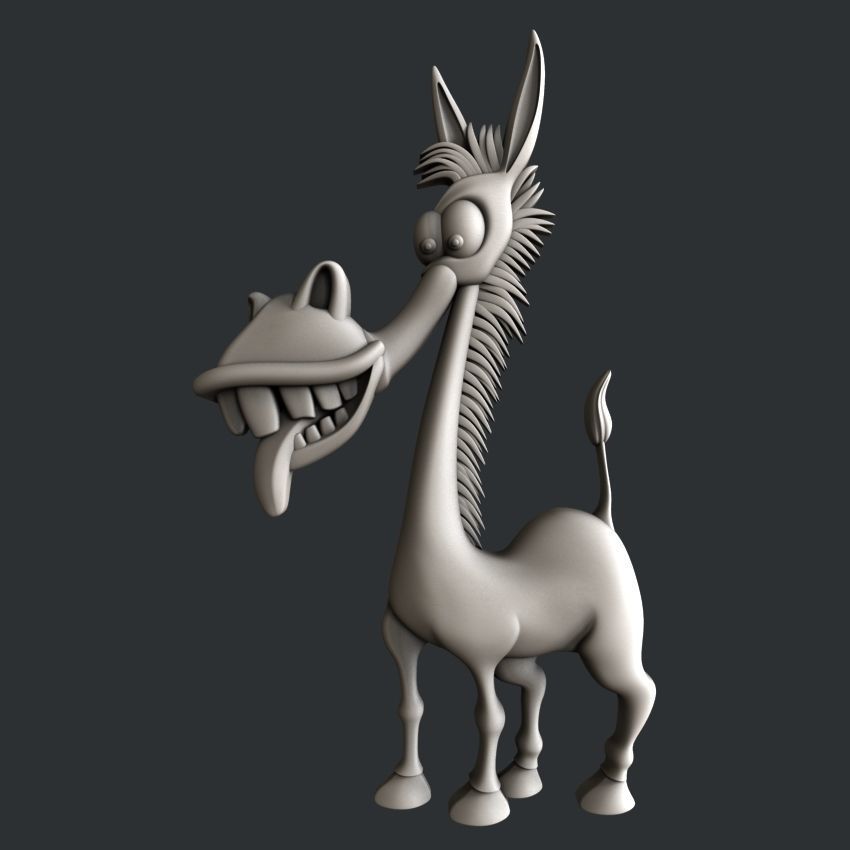 3d STL models for CNC or 3d printer Donkey 3D model 3D printable | CGTrader