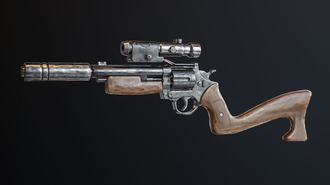 3D model Revolver 2033 VR / AR / low-poly | CGTrader