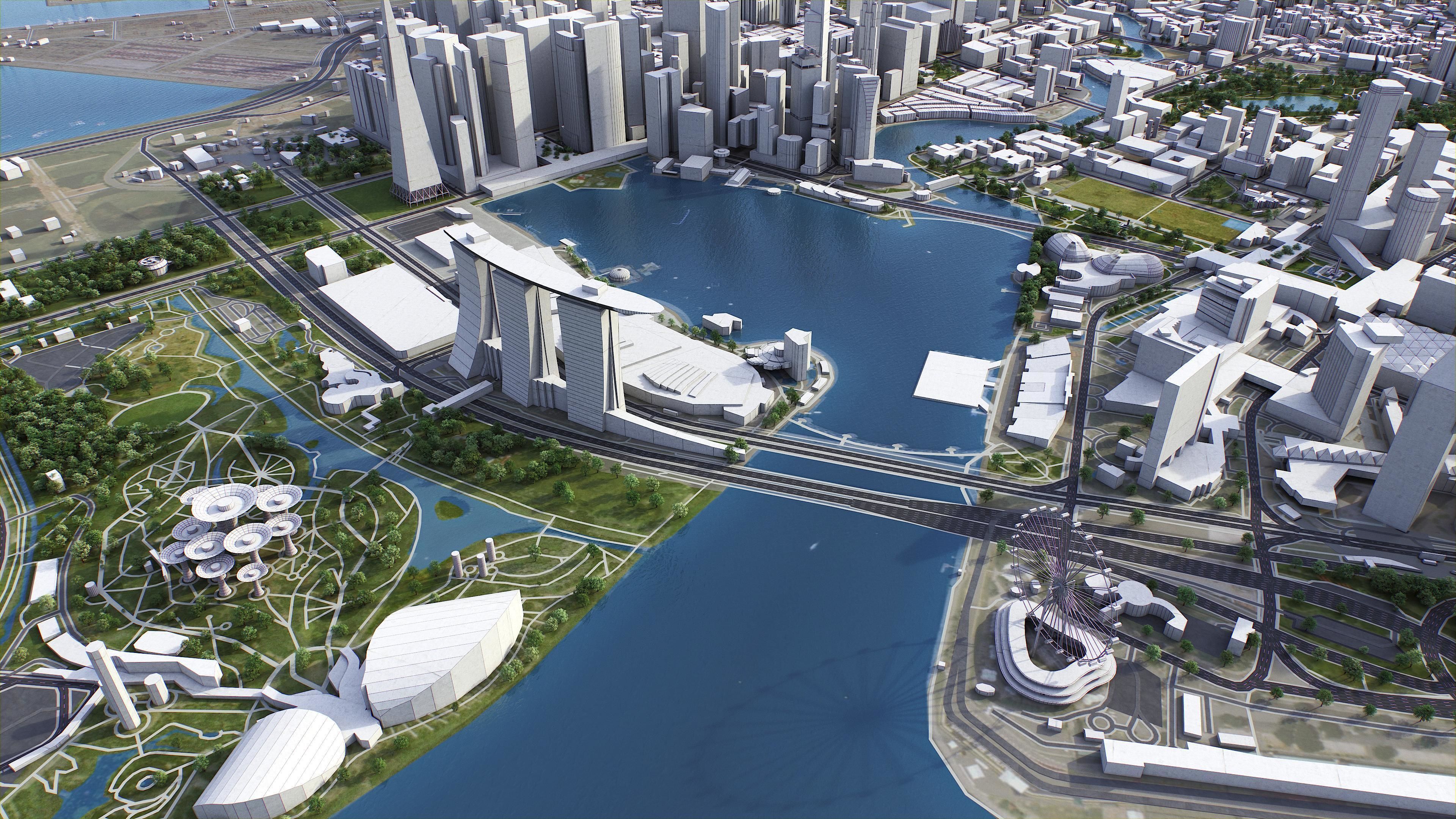 3D model Singapore VR / AR / low-poly | CGTrader