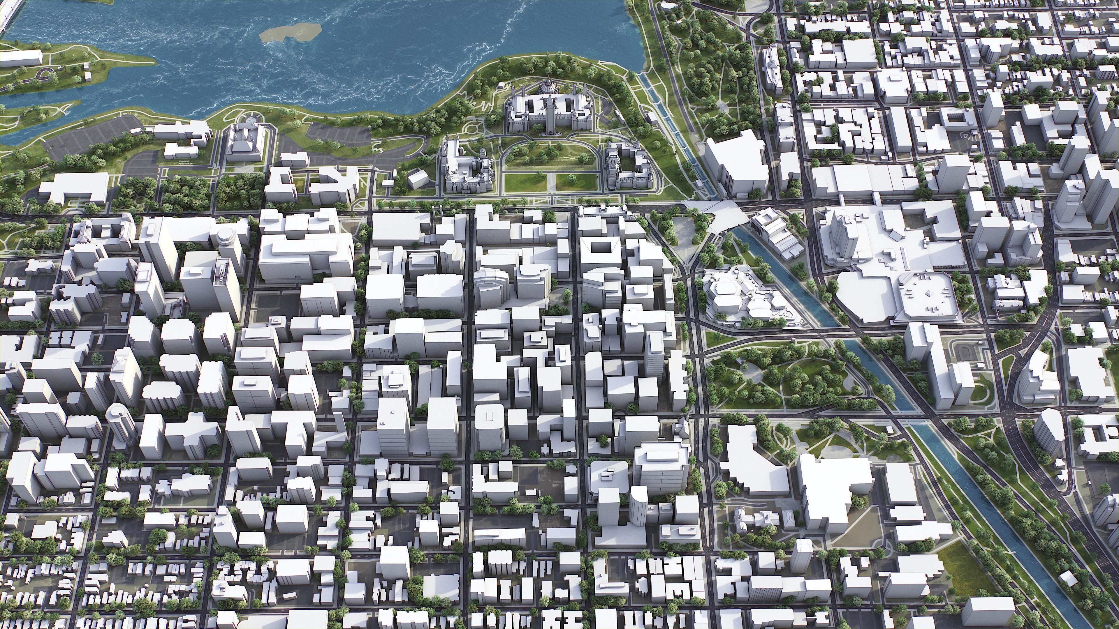 3D model Ottawa VR / AR / low-poly | CGTrader