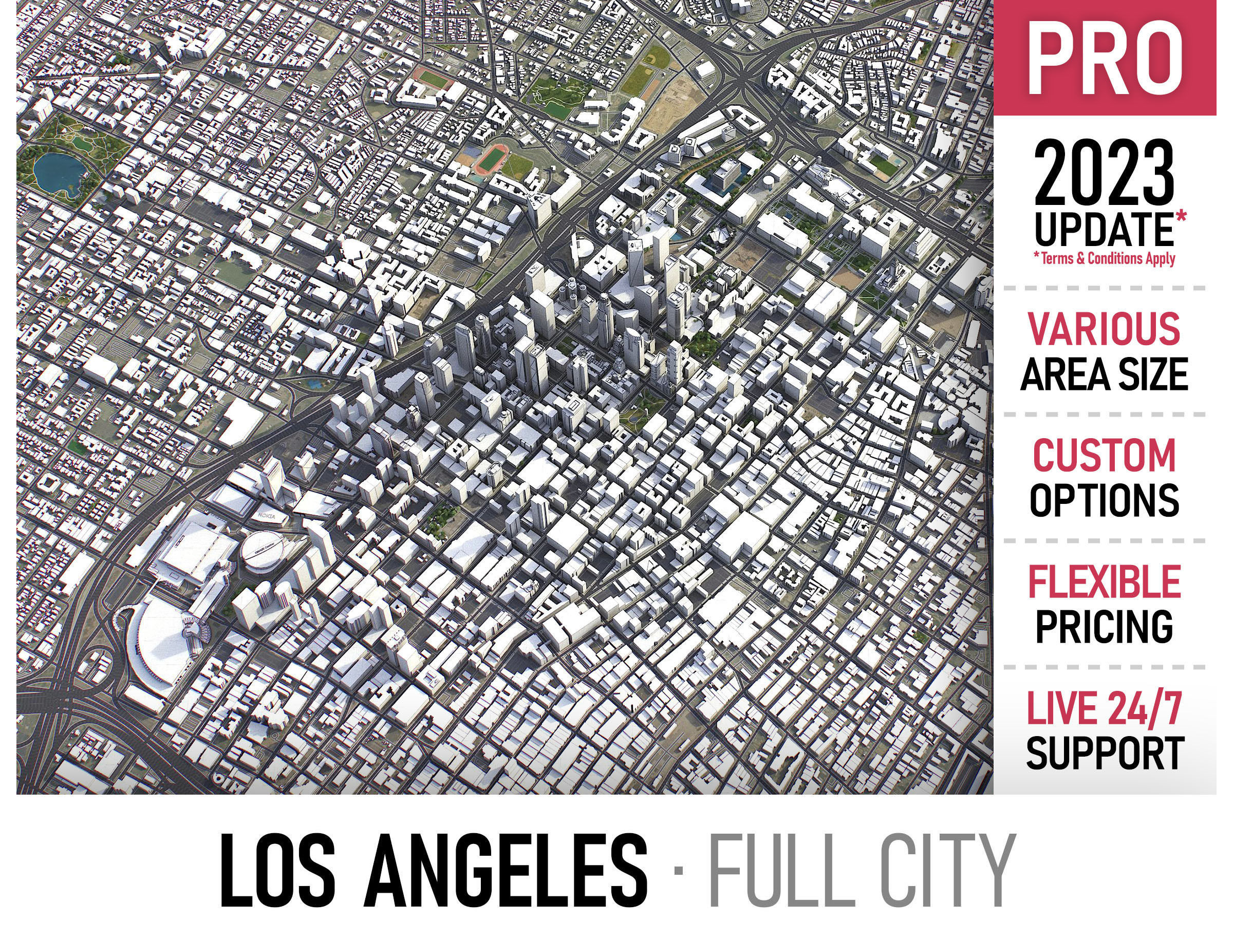 3D model Los Angeles VR / AR / low-poly | CGTrader