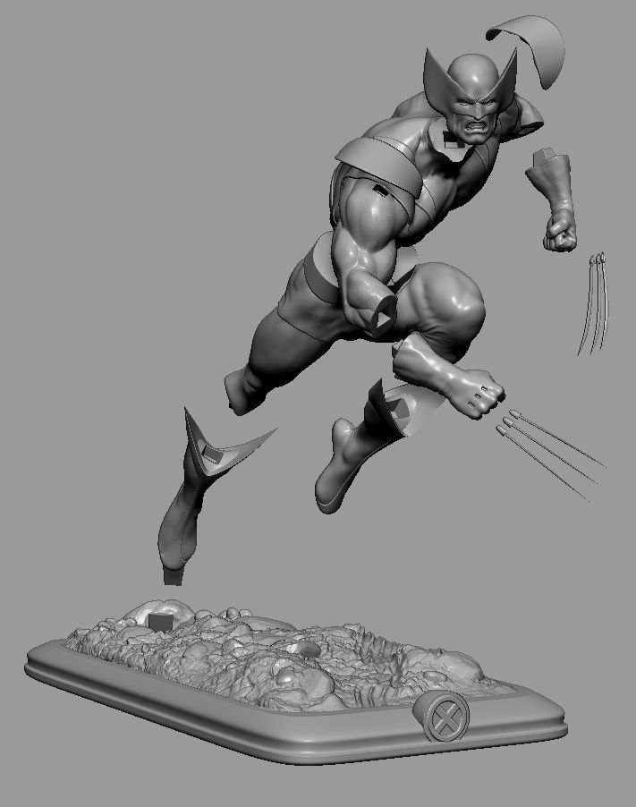 Wolverine printable 3D model 3D printable | CGTrader