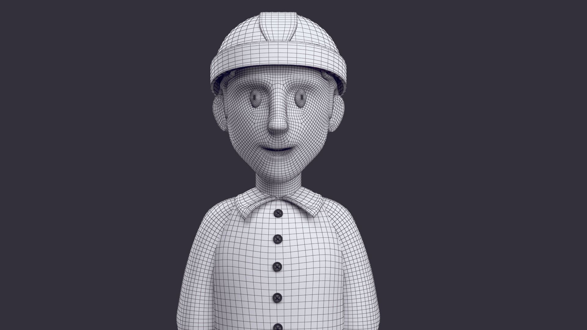 Supervisor de construccion cartoon 3D model | CGTrader