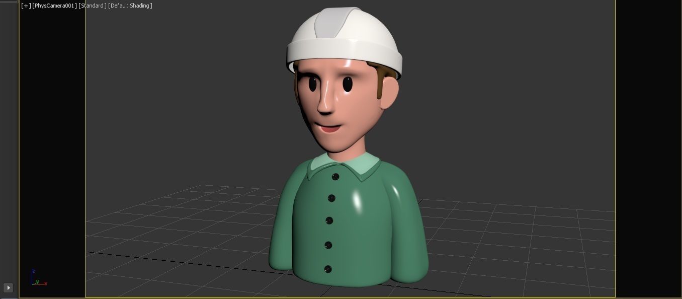 Supervisor de construccion cartoon 3D model | CGTrader