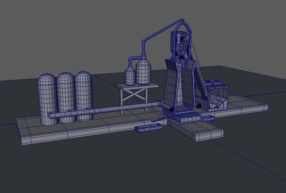 3D model Blast Furnace VR / AR / low-poly | CGTrader