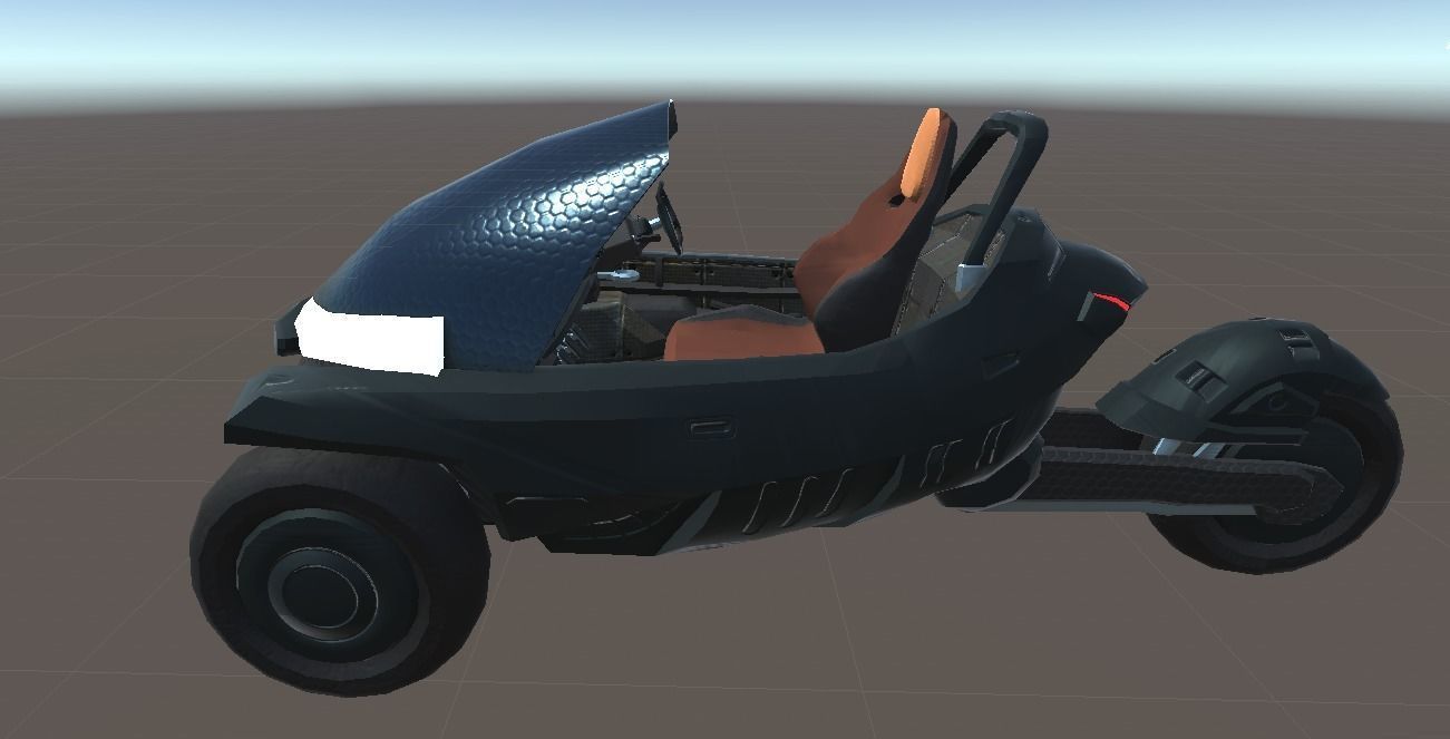 3D model SCI FI TRICYCLE VR / AR / low-poly | CGTrader