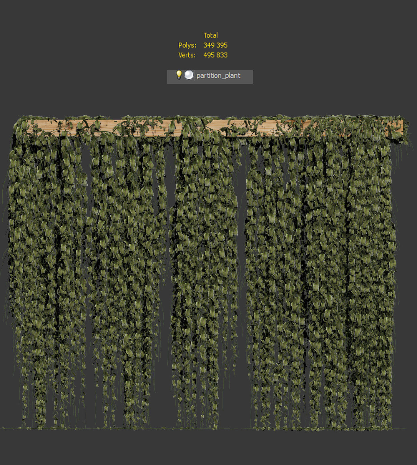 Plant leaf partition or screen 3D model | CGTrader