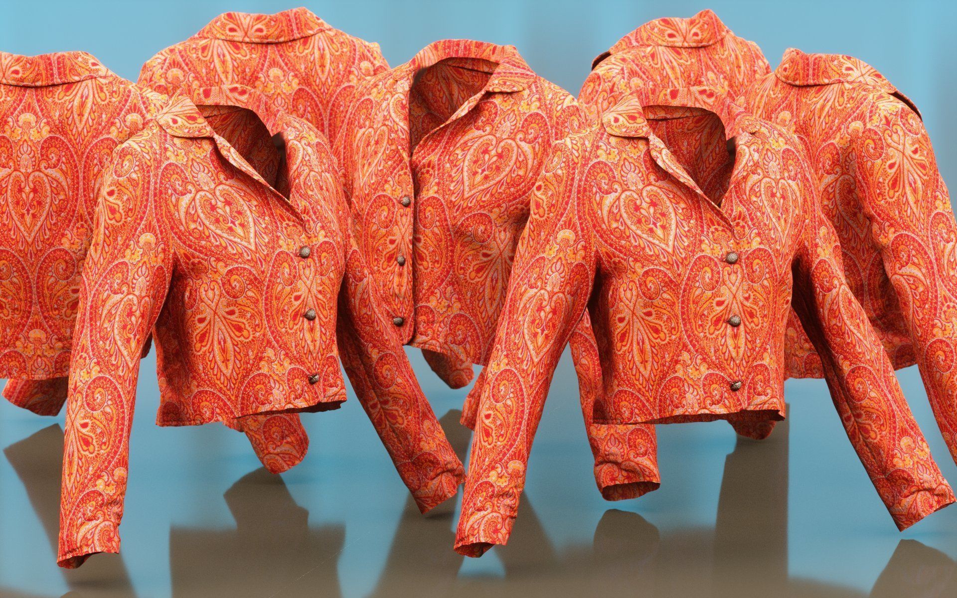 3D model Mini Jacket Red Decoration VR / AR / low-poly | CGTrader