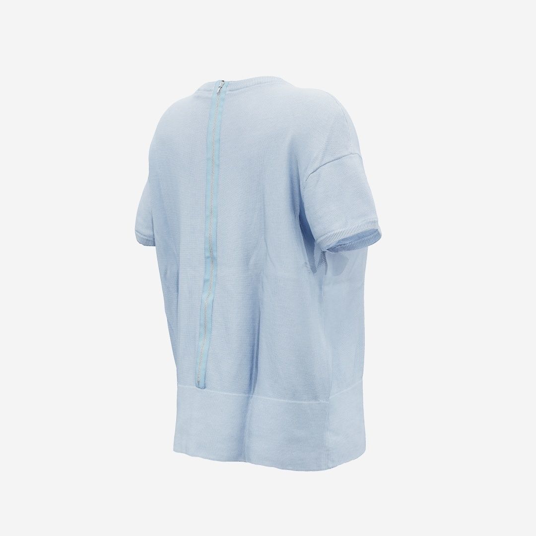 3D model Zipper Back Pull Light Blue VR / AR / low-poly | CGTrader