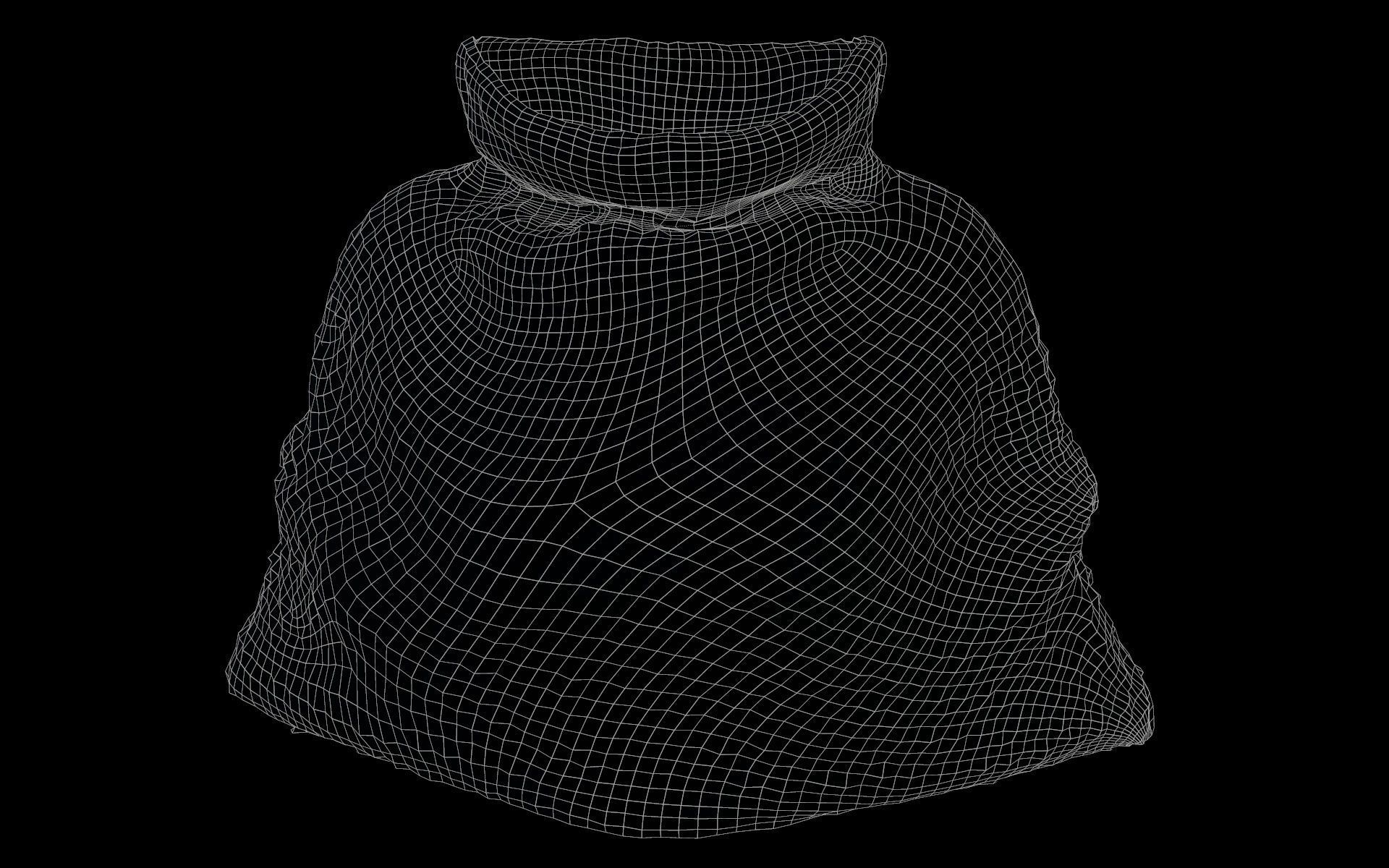 3D model Purple Knit Wool Cape VR / AR / low-poly | CGTrader