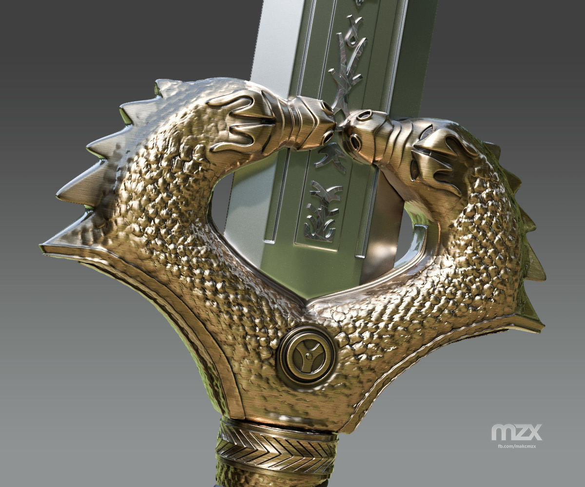 Wonder Woman Godkiller Sword 3D model 3D printable | CGTrader