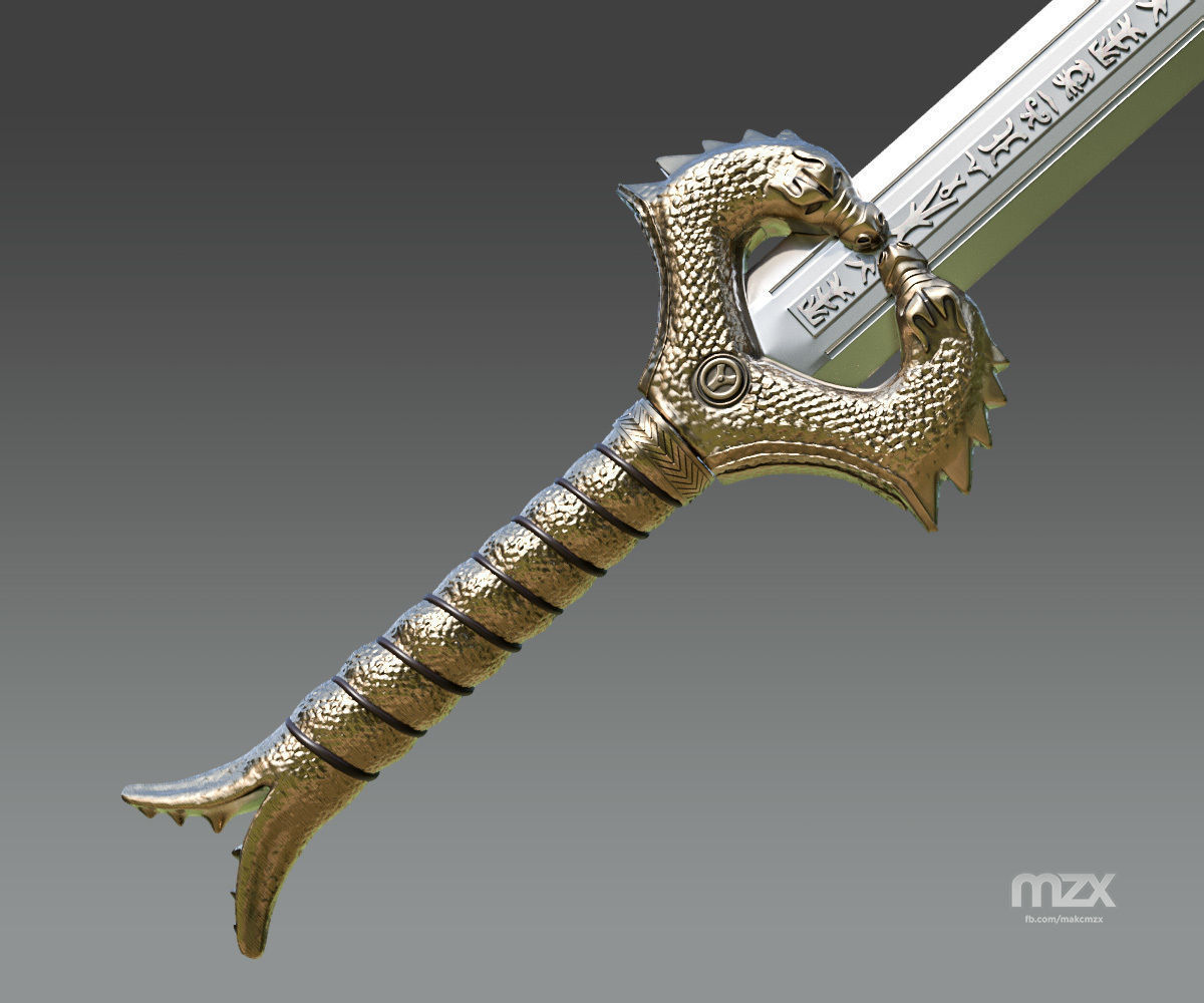 Wonder Woman Godkiller Sword 3D model 3D printable | CGTrader