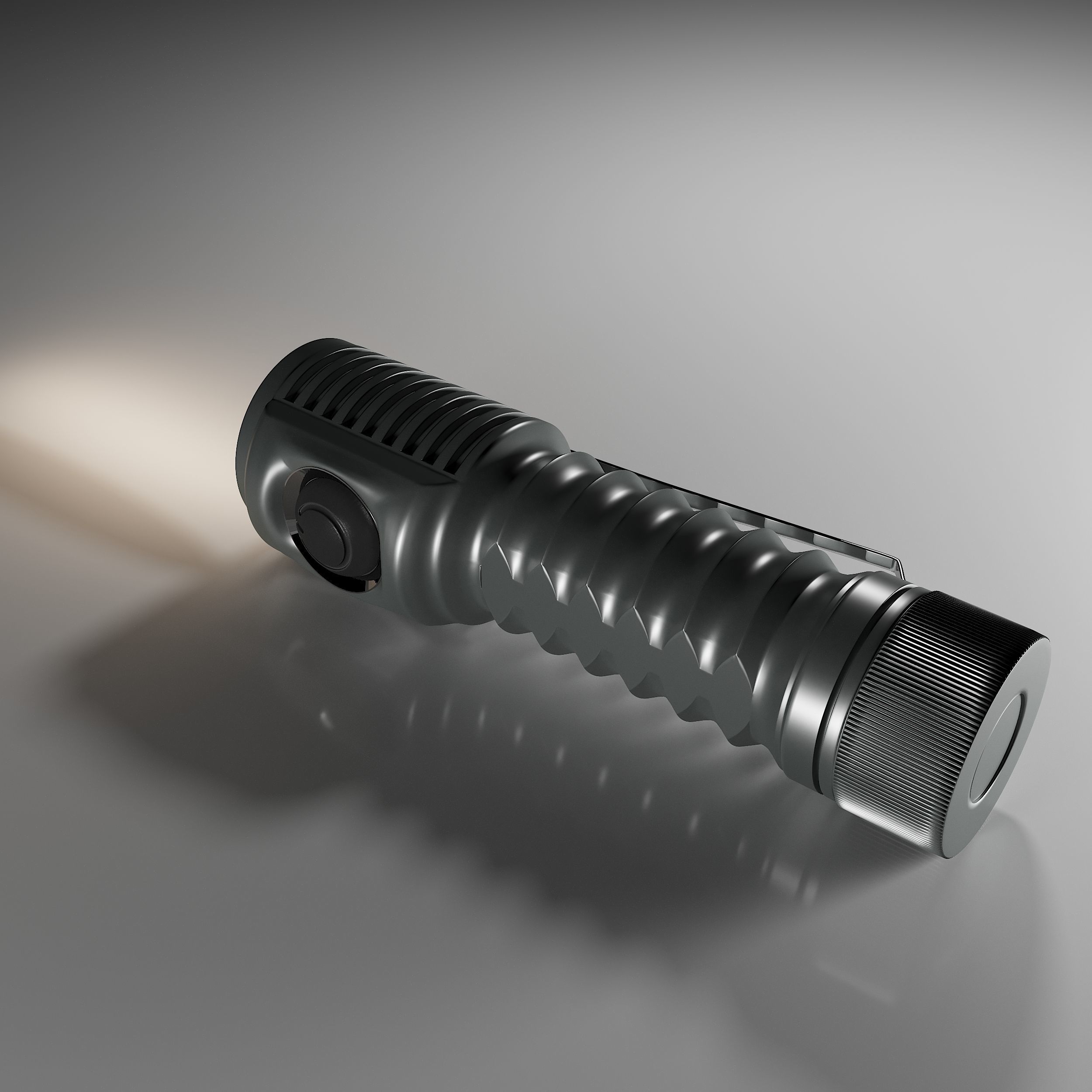 Pocket flashlight 3D model | CGTrader