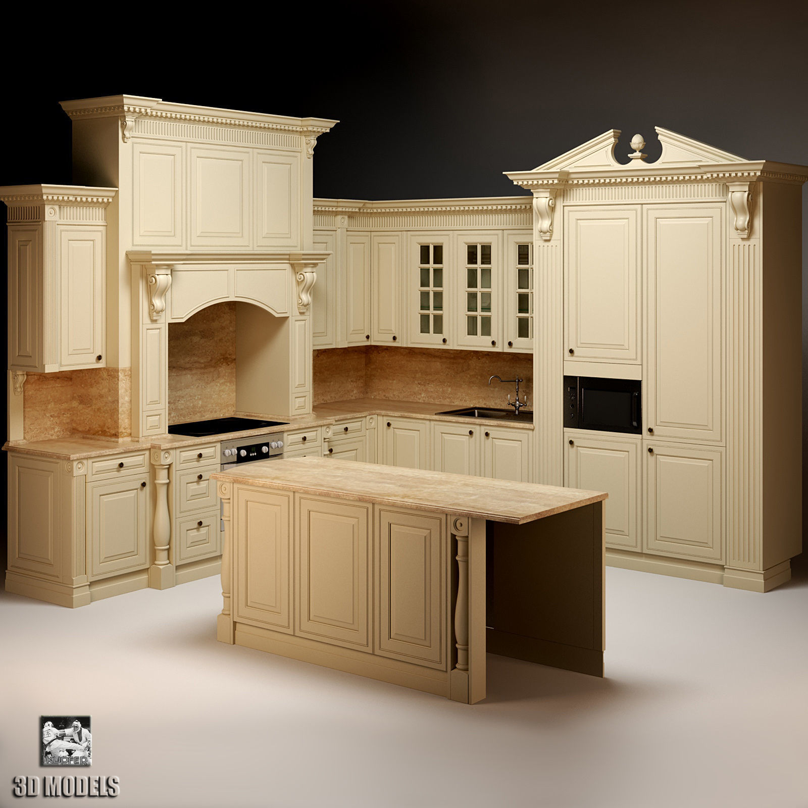 Classic Kitchen Neff 3D model | CGTrader