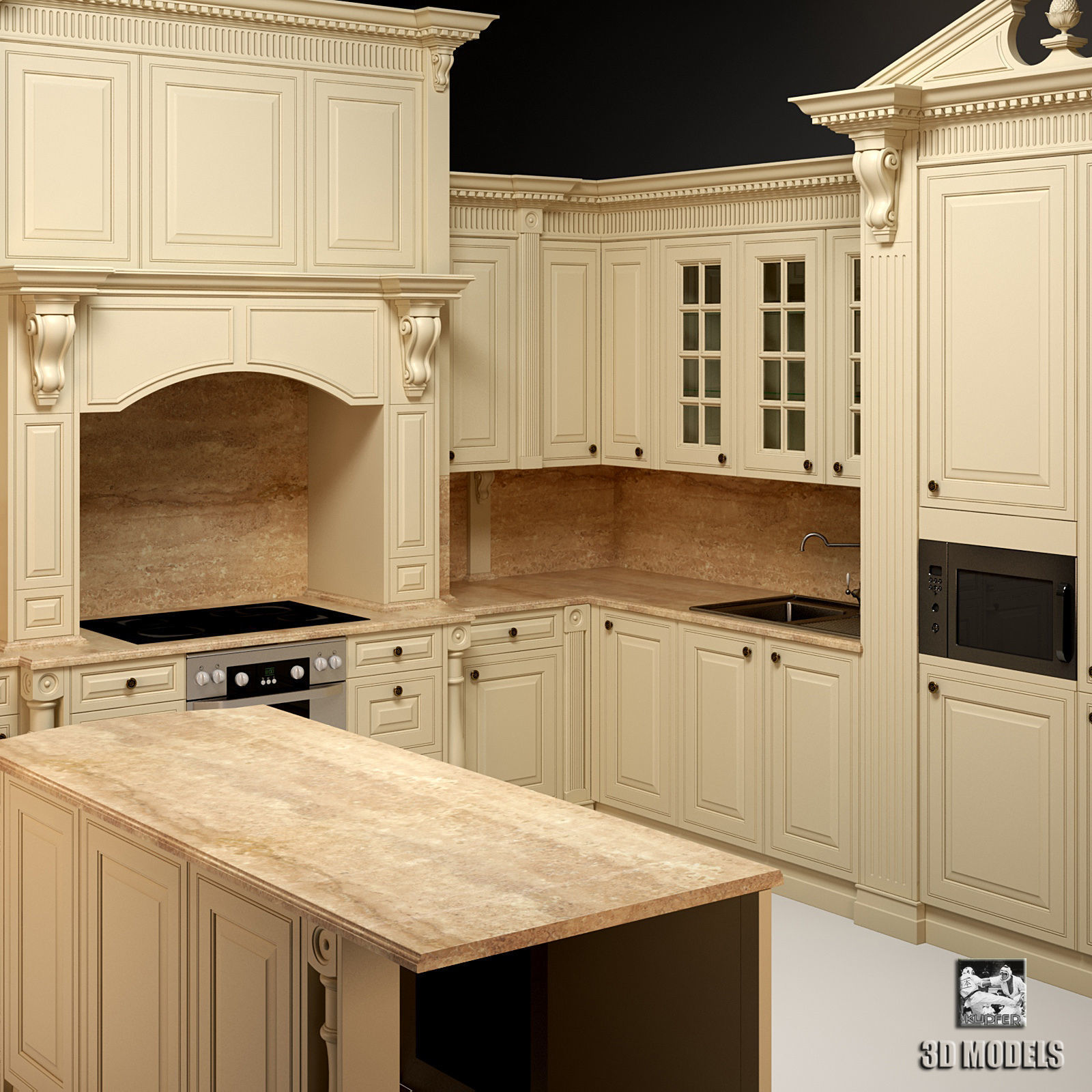 Classic Kitchen Neff 3D model | CGTrader