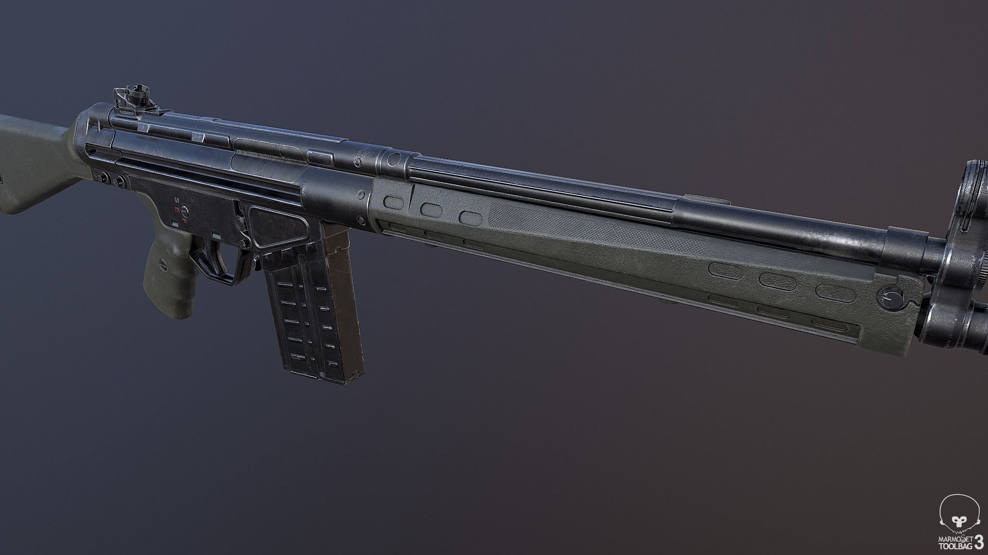 3D model G3A3 Rifle VR / AR / low-poly | CGTrader