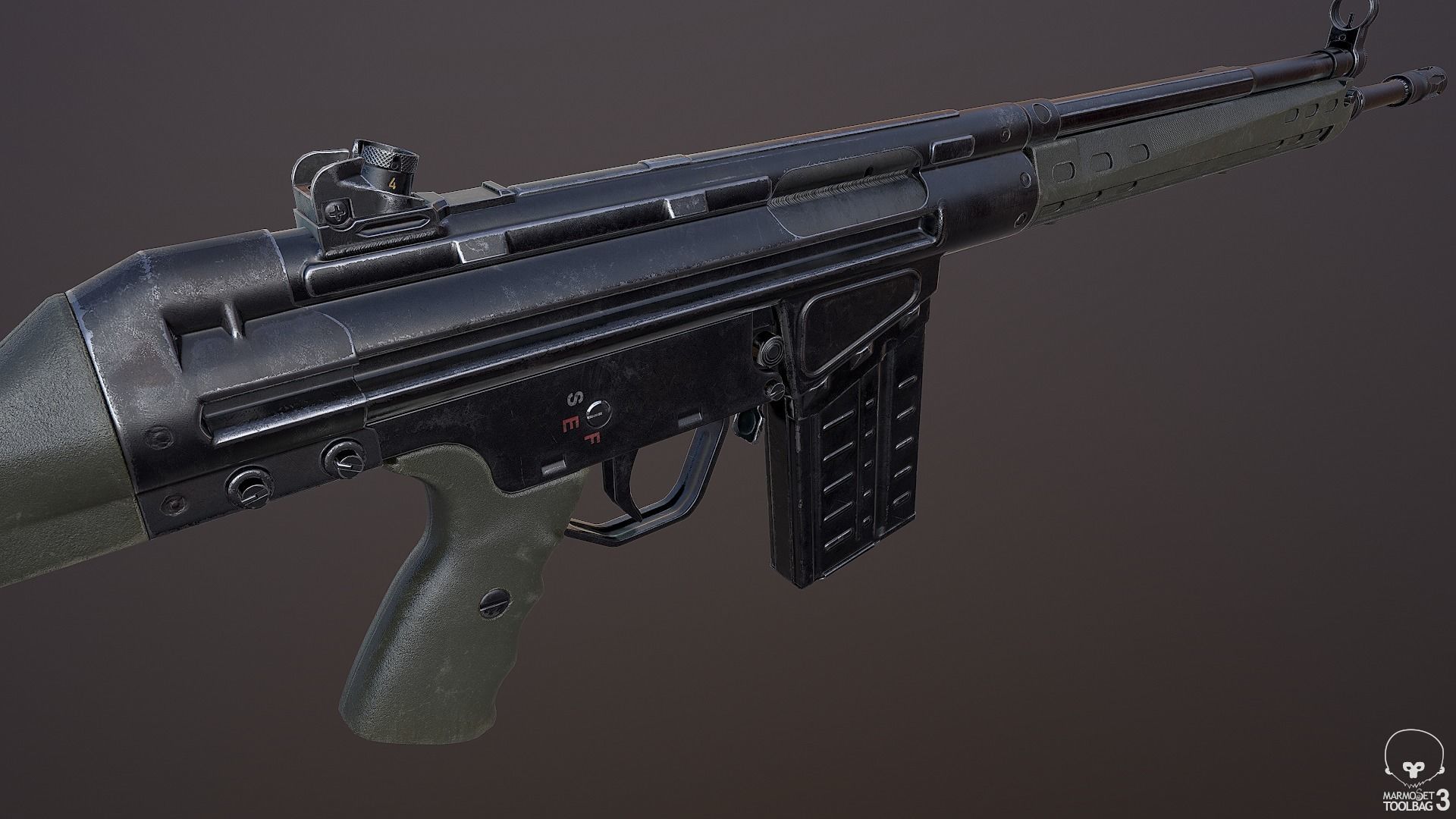 3D model G3A3 Rifle VR / AR / low-poly | CGTrader