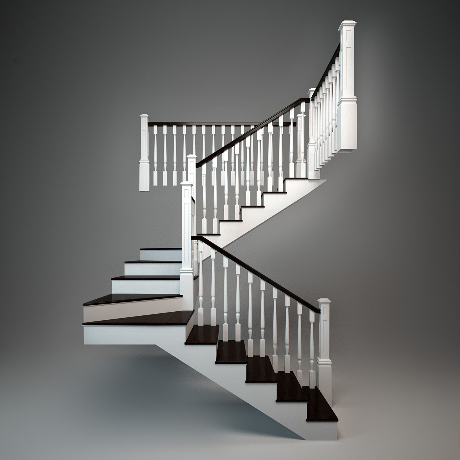 Classic Staircase 3D model | CGTrader
