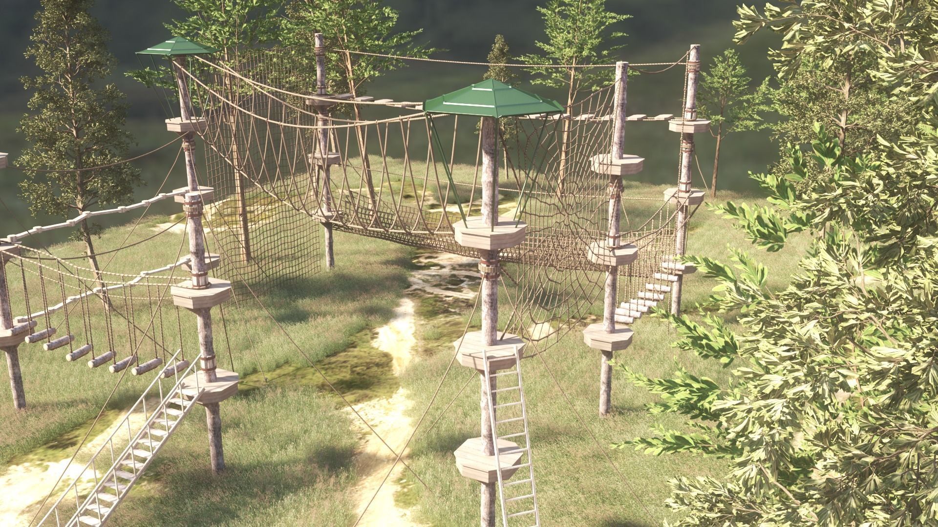 Adventure Park 3D model | CGTrader