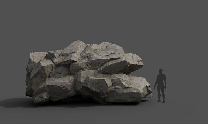 3D model Modular Rocks VR / AR / low-poly | CGTrader
