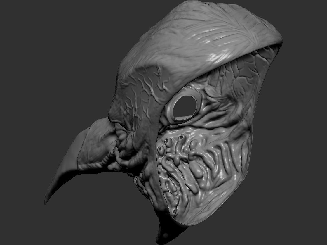 Plague Raven mask 3D model 3D printable | CGTrader
