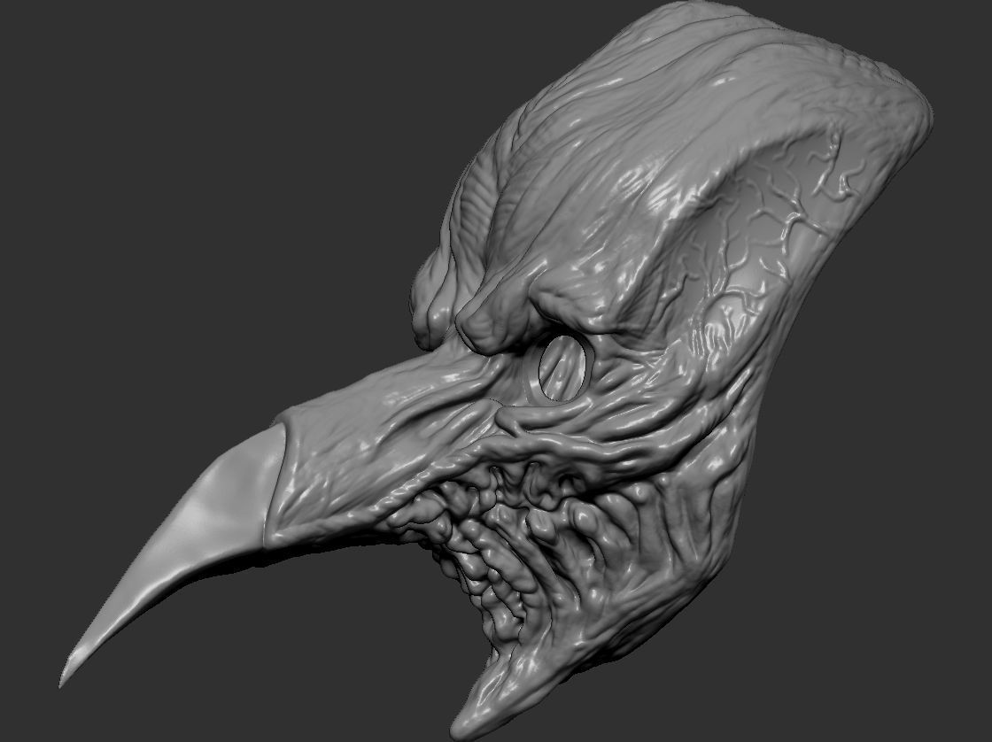 Plague Raven mask 3D model 3D printable | CGTrader