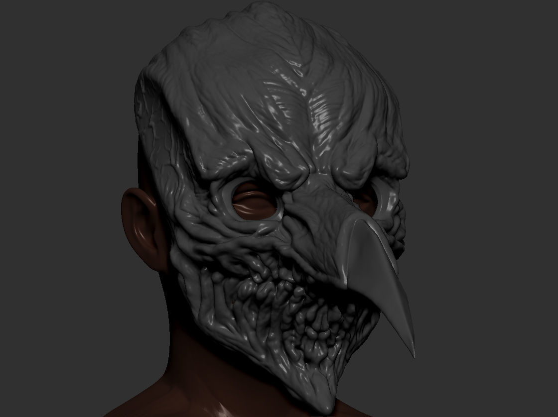 Plague Raven mask 3D model 3D printable | CGTrader