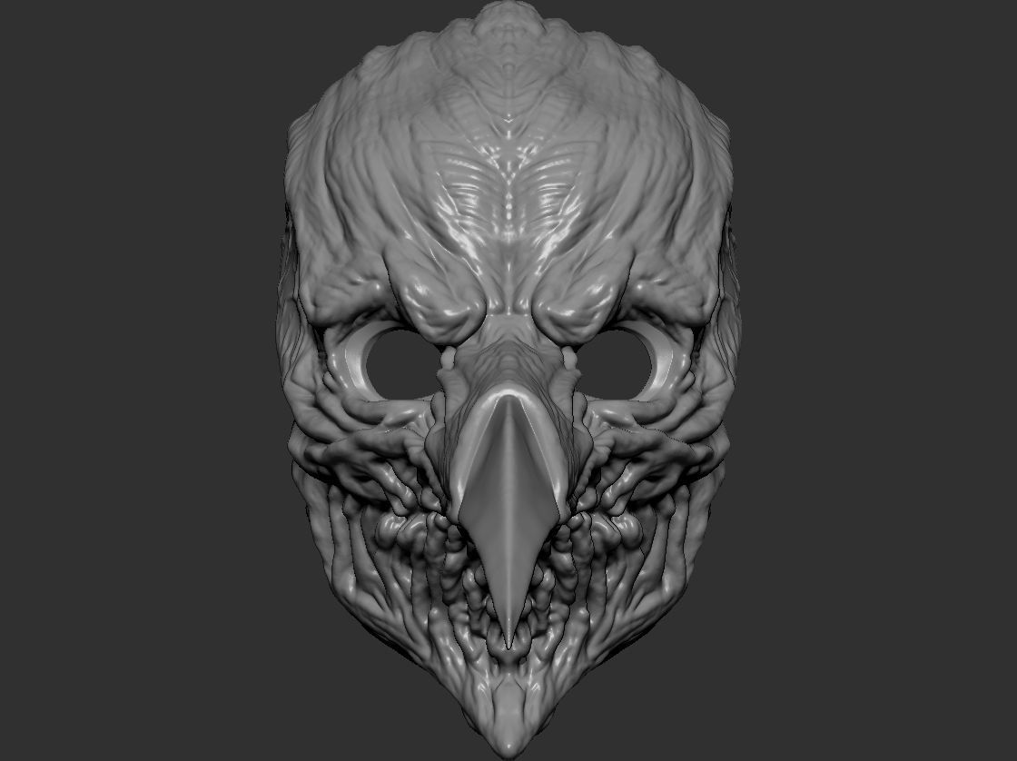 Plague Raven mask 3D model 3D printable | CGTrader