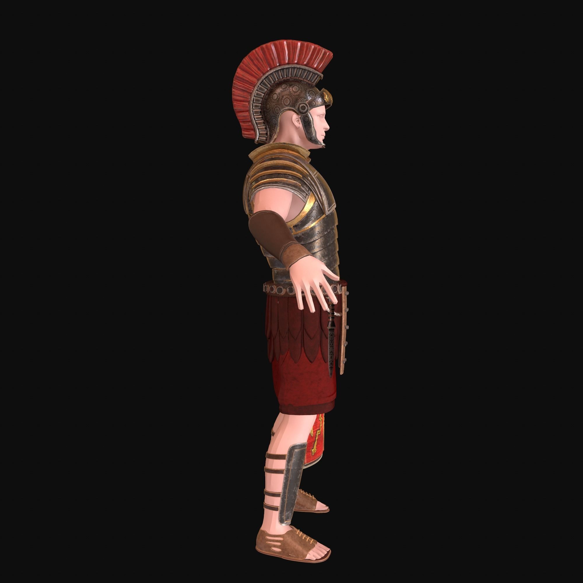 Roman Model soldier 3D model | CGTrader