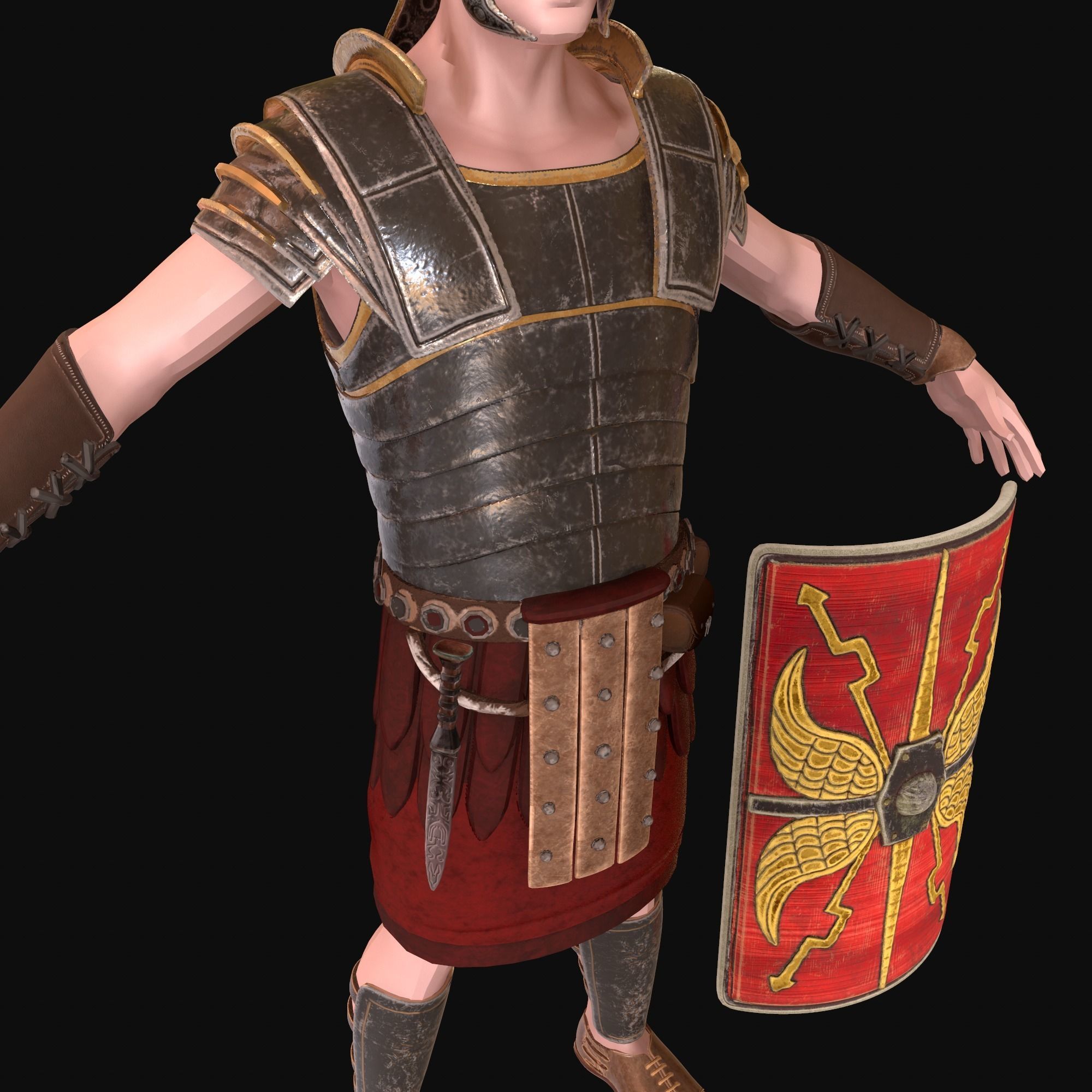 Roman Model soldier 3D model | CGTrader