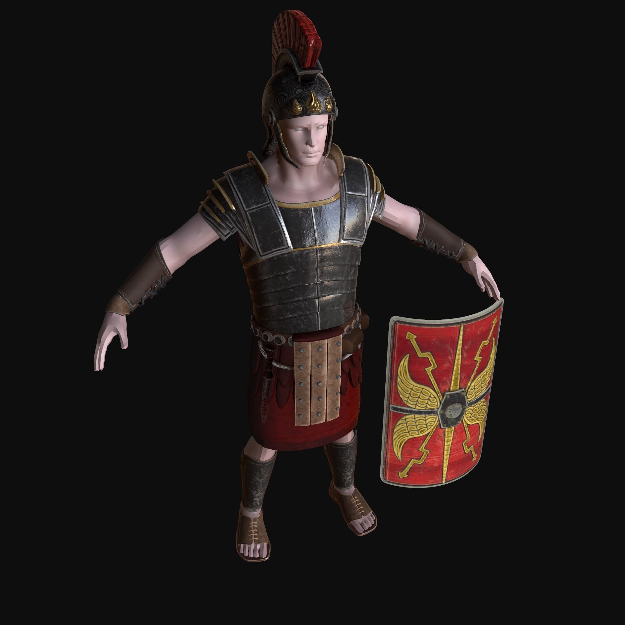 Roman Model soldier 3D model | CGTrader