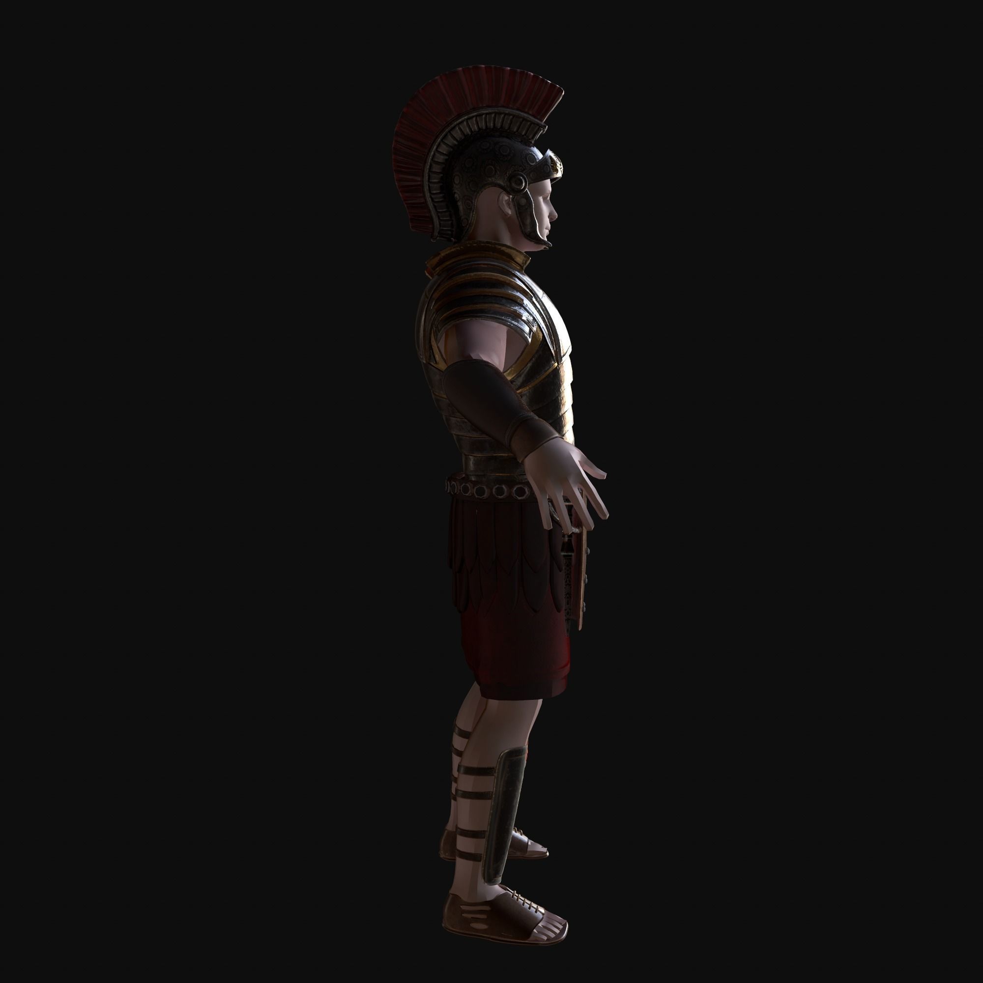 Roman Model soldier 3D model | CGTrader